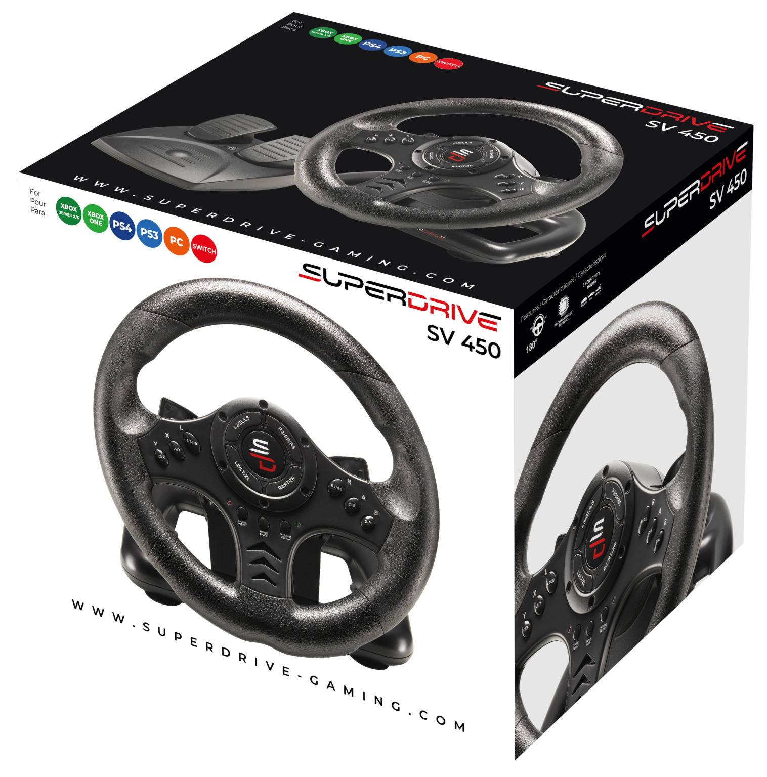Superdrive - Volant de course SV450 - Superdrive Gaming